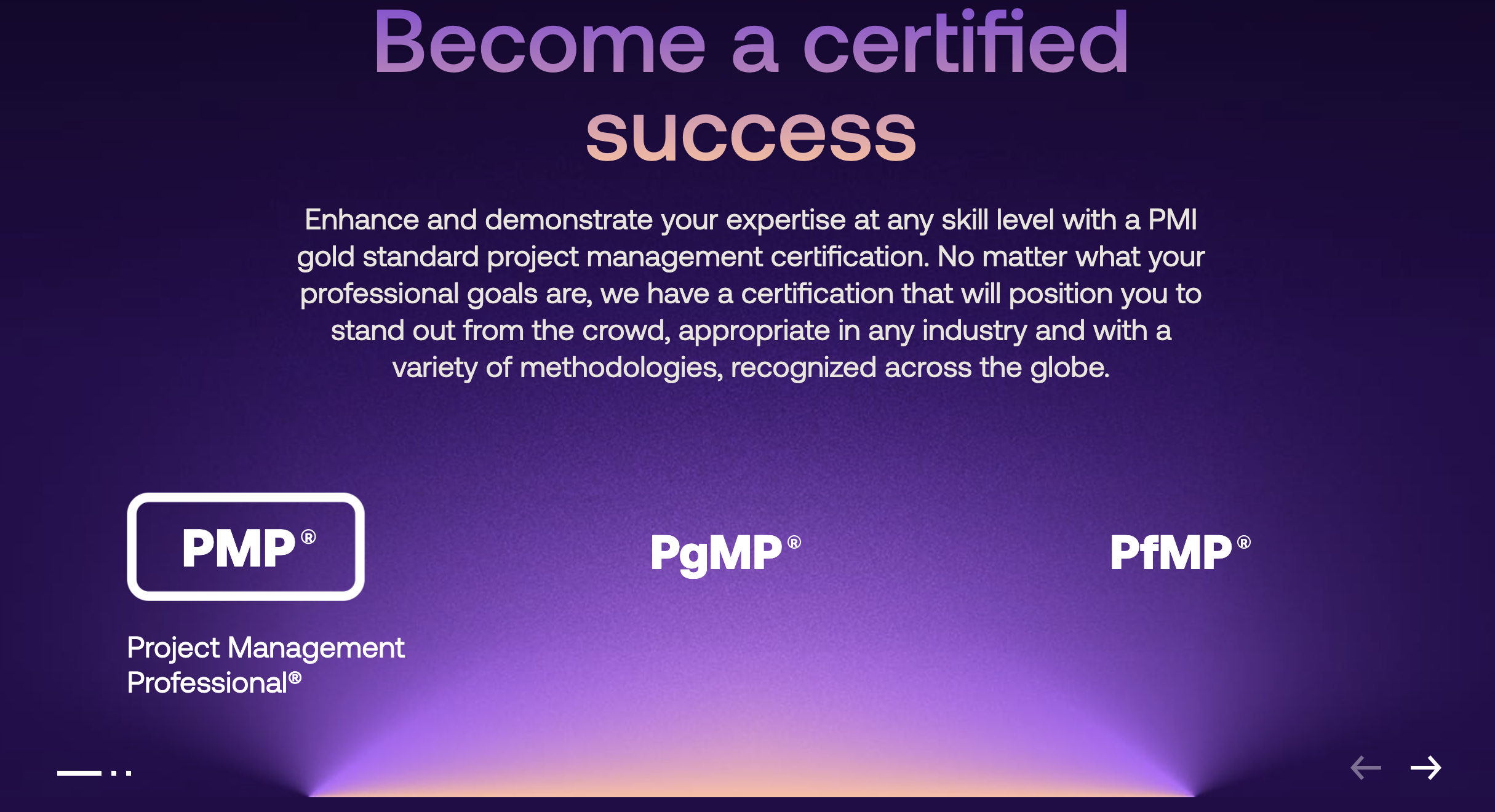 PMI, Certification Framework - iPMOGuide