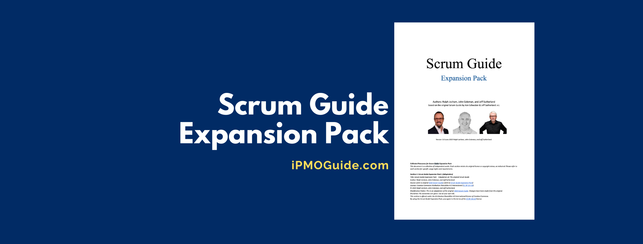 Scrum Guide Expansion Pack - iPMOGuide